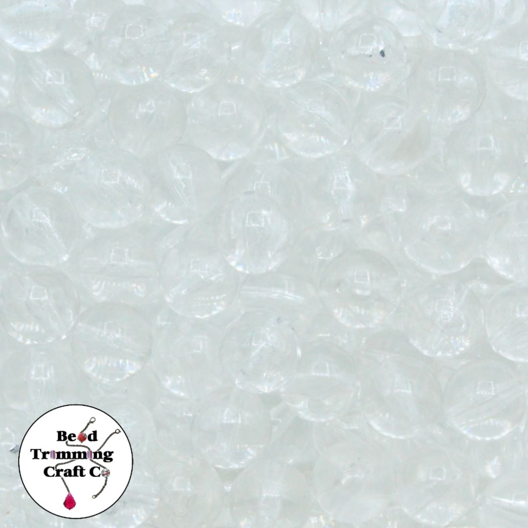 Round Bead – 10mm – Clear – Bead, Trimming & Craft Co