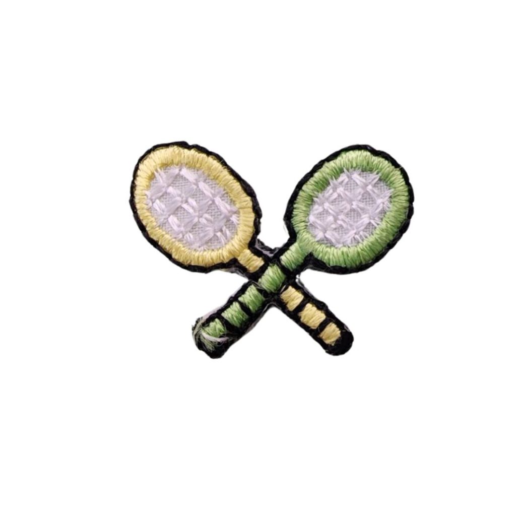 Tennis Racket – 24 x 18mm – Green / Yellow – Bead, Trimming & Craft Co