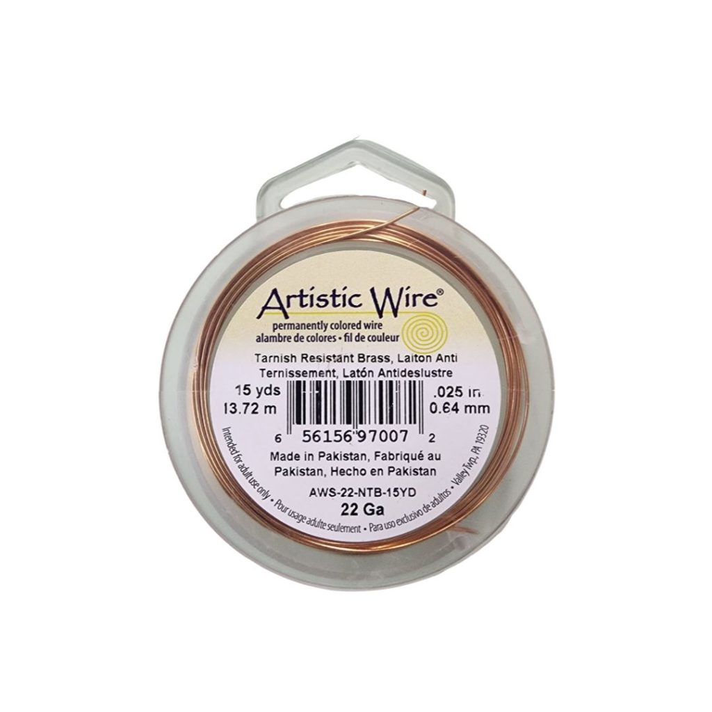 22 Gauge – Non Tarnish – Brass – 13.72mtrs – Bead, Trimming & Craft Co