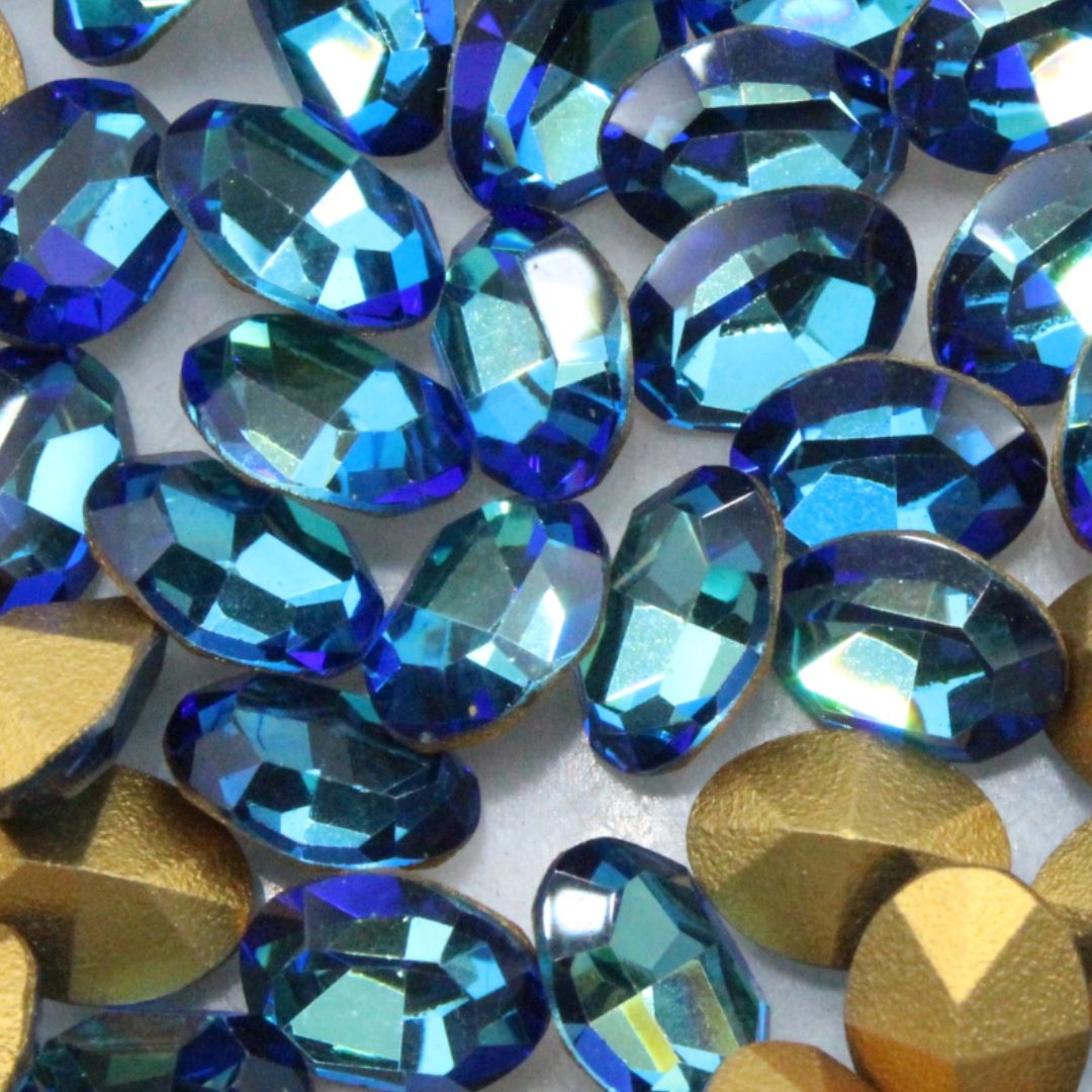 Swarovski 4100 – Oval Fancy Stones – 8 x 6mm – Bermuda Blue F – Bead ...