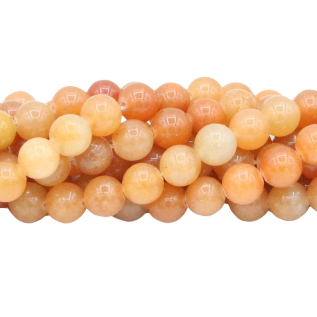 Red Aventurine – 6mm Round – 39cm Strand – Bead, Trimming & Craft Co