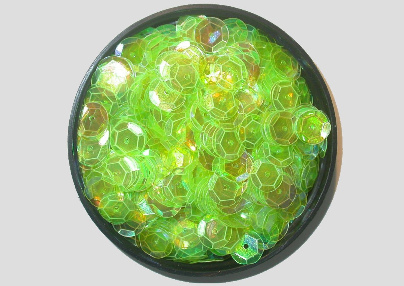 10mm Cup Green Neon Transparent Price Per Gram Bead Trimming