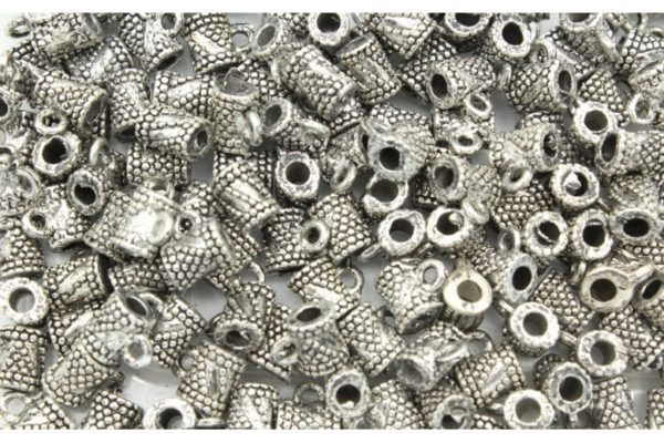 Barrel / Loop – 7 x 5mm – Dark Antique Silver – Bead, Trimming & Craft Co