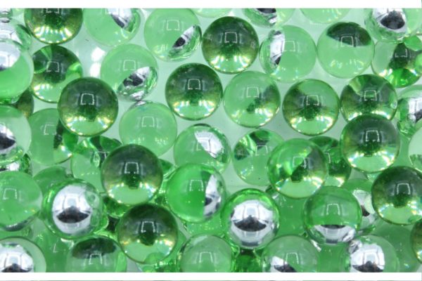 Round Ballotini Balls – 12mm – Peridot CAL – Bead, Trimming & Craft Co