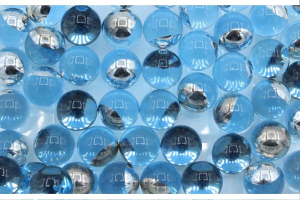 Round Ballotini Balls – 8mm – Aqua CAL – Bead, Trimming & Craft Co