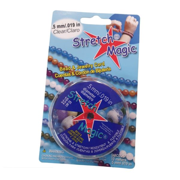 Stretch Magic – 0.5mm – Clear – 10 Meters – Bead, Trimming & Craft Co