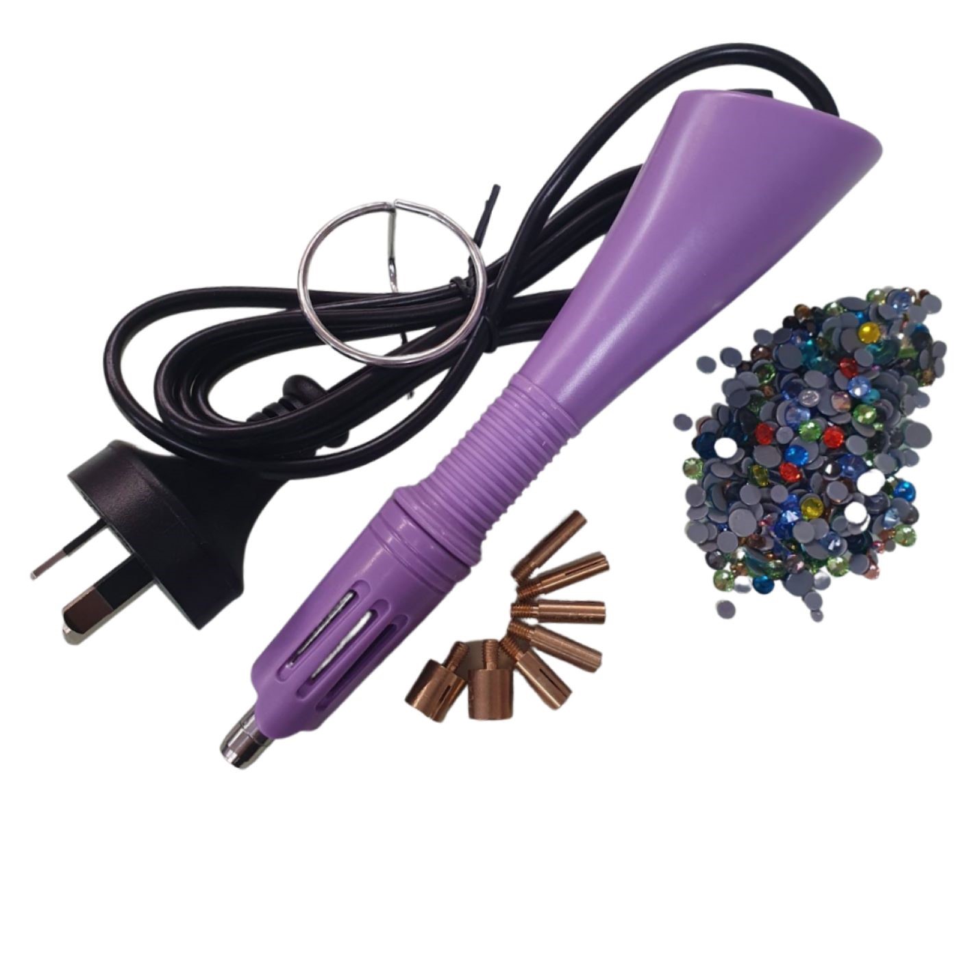 Hot Fix Applicator & Crystal Mix – Purple – Bead, Trimming & Craft Co