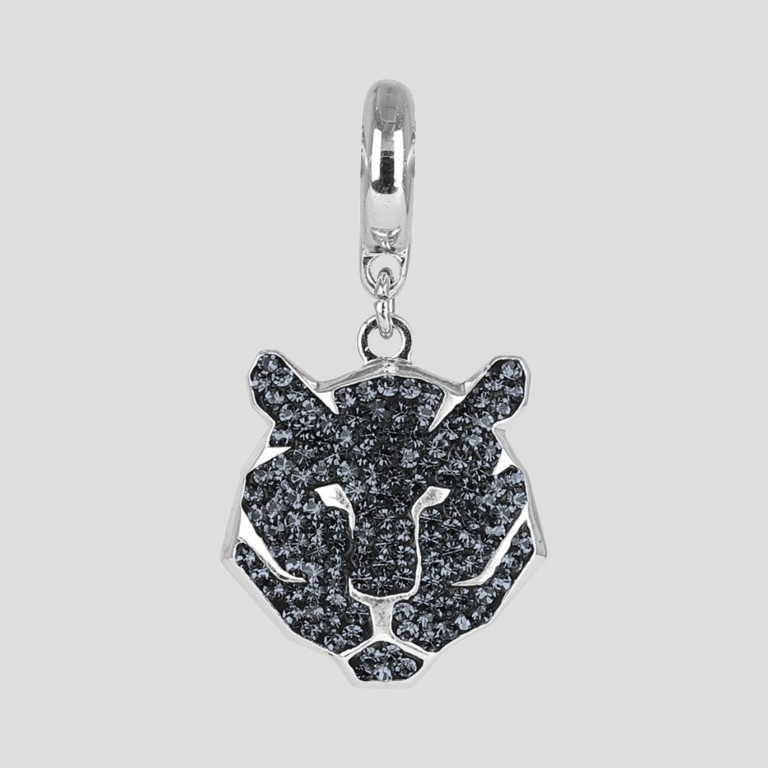 BeCharmed Charm – Tiger – 14mm – Silver Night – Bead, Trimming & Craft Co