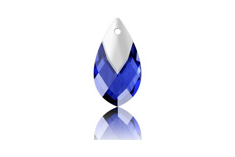 Metallic Cap Pear Shaped Pendant – 18mm – Majestic Blue – Bead ...