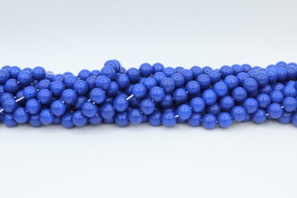 8mm Filler Bead – Dark Blue – 40cm Strand – Bead, Trimming & Craft Co