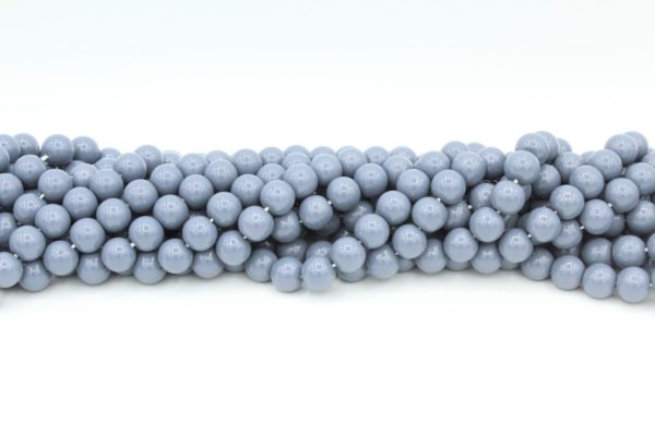 8mm Filler Bead – Grey – 40cm Strand – Bead, Trimming & Craft Co