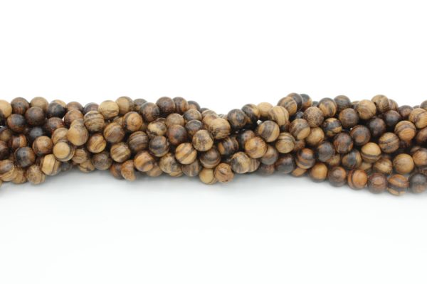 Wood Bead – 6mm Round – C – 38cm Strand – Bead, Trimming & Craft Co