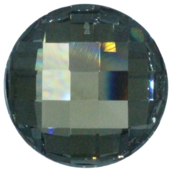 Swarovski 2035 – Chessboard Circle – Dome Back – 20mm – Sage F – Bead, Trimming & Craft Co