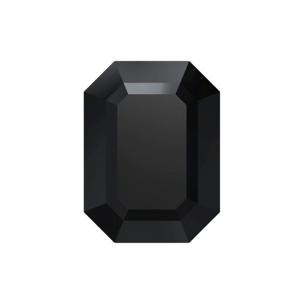 Swarovski 4600 – Rectangle Octagon Fancy Stone – 18 x 13mm – Jet – Bead ...