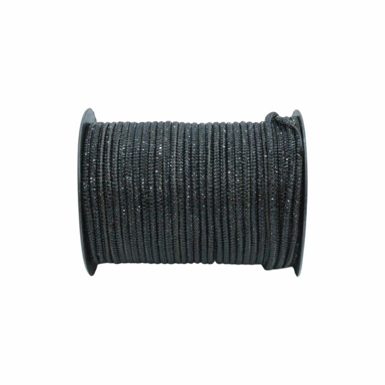 Crystal Rope – 4mm – Black – Price per meter – Bead, Trimming & Craft Co