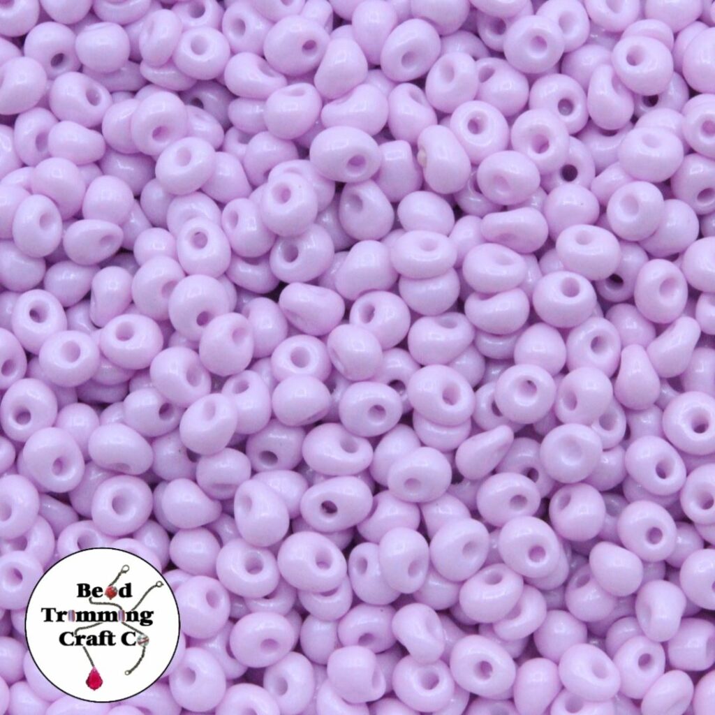 Drop Bead – 5mm – Mauve – Price per gram – Bead, Trimming & Craft Co