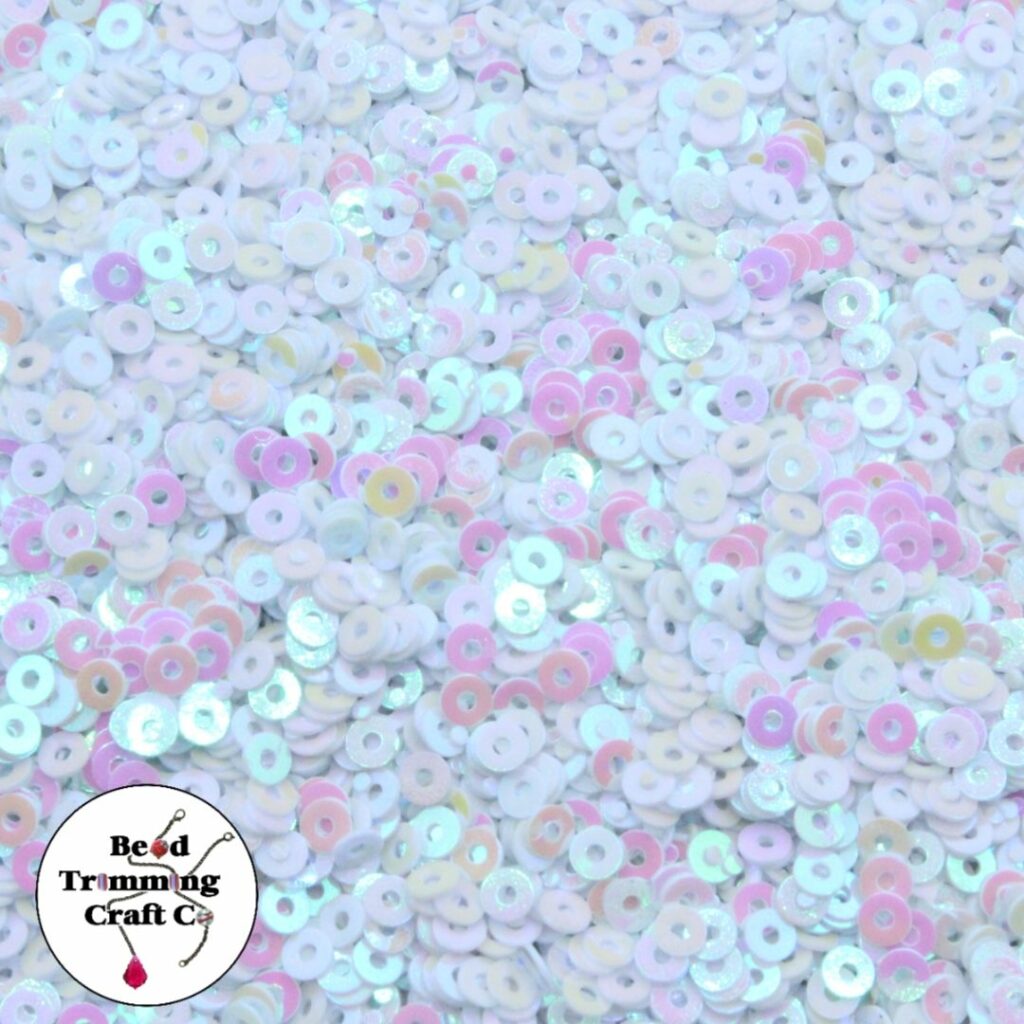 Sequin – Round – Flat – 2mm – Mother Of Pearl – Price per gram – Bead ...